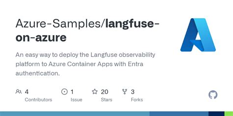 releases · azure samples langfuse on azure · github