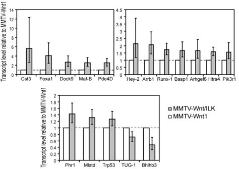 Q Rt Pcr Validation Of The Microarray Data Shows Differential