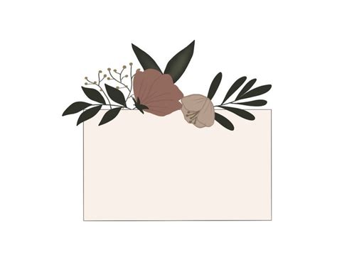 Floral Rectangle Plaque Cookie Cutter Etsy