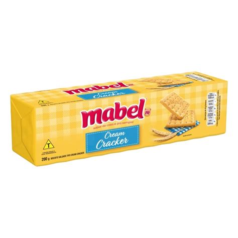 Biscoito Cream Cracker Mabel Pacote 200g Supermercado Mundial