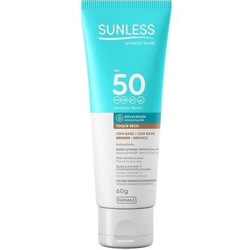 PROTETOR SOLAR FACIAL SUNLESS COR BRONZE FPS Shopee Brasil