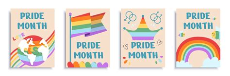 Lgbt Poster Set Royalty Free Vector Image Vectorstock