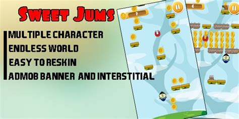 Sweet Jumper Android Game Source Code By MoustacheApp Codester
