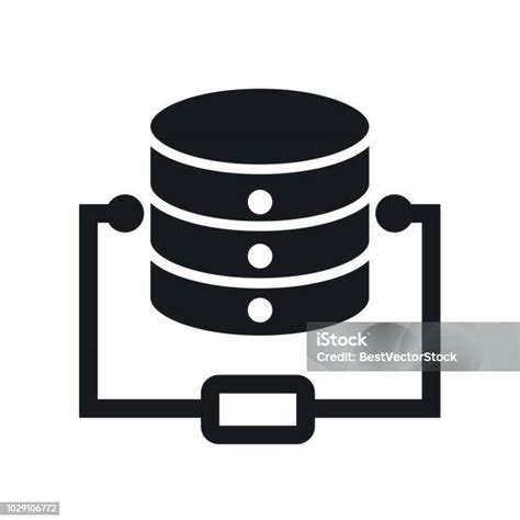 데이터베이스 아이콘 벡터 기호와 기호 흰색 배경 데이터베이스 로고 개념에 고립 0명에 대한 스톡 벡터 아트 및 기타 이미지 0명 날씬한 다이어그램 Istock
