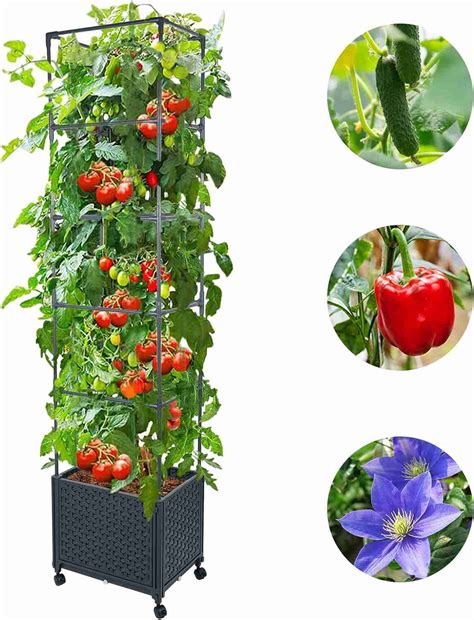 GREEN MOUNT Raised Garden Bed Planter Box With Trellis Review