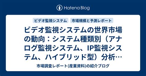 ビデオ監視システムの世界市場の動向システム種類別アナログ監視システムIP監視システムハイブリッド型分析など 市場調査レポート