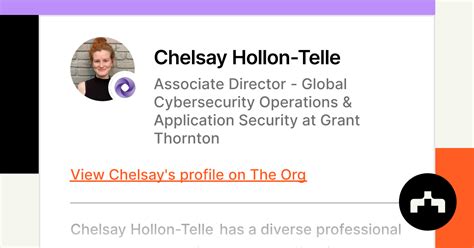 Chelsay Hollon Telle Associate Director Global Cybersecurity Operations And Application