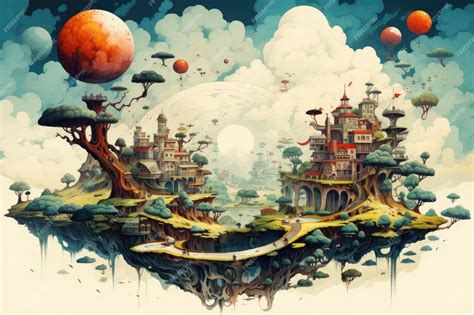 Premium Ai Image Space And Time Themed Futuristic Abstract Parallel Universes Design