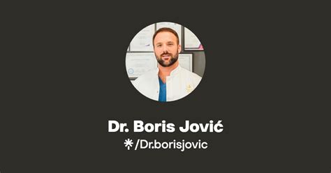 Dr Boris Jović Linktree