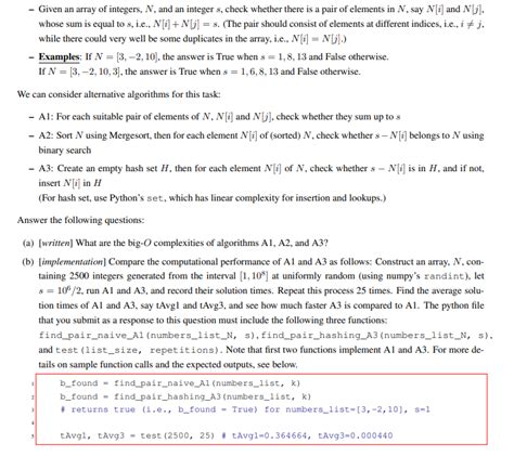 Solved Essentially Solve The 2 Sum Problem In 3 Different