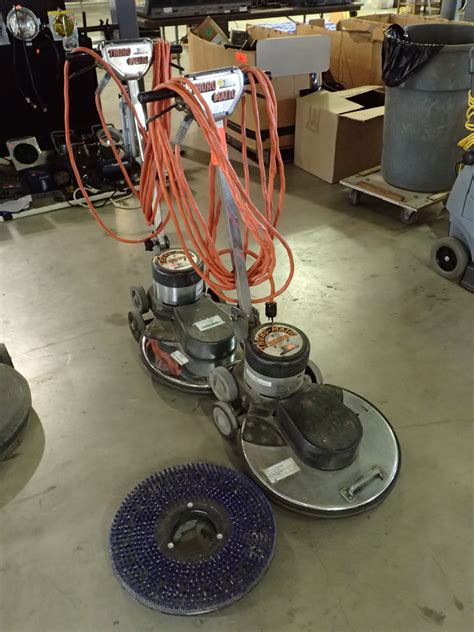 2 Thoro Matic 2000 Rpm Floor Scrubbers Surplus Marketplace