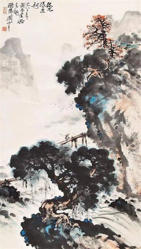 明月出天山苍茫云海间国画大师关山月作品欣赏 6parkbbs