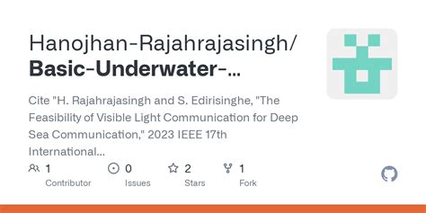 Github Hanojhan Rajahrajasingh Basic Underwater Visible Light