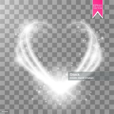 해피 발렌타인 데이 인사말 카드입니다 당신을 사랑해요 14 2 월입니다 마음 빛와 휴일 배경 투명 한 배경에 별 벡터 일러스트