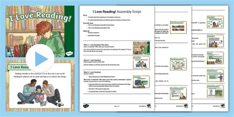 Ks I Love Reading Assembly Powerpoint And Script Twinkl