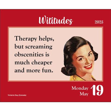 Calendar Club 2025 Wititudes Page A Day Calendar