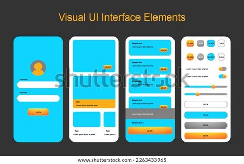 3d Ui Button Vector User Interface Stock Vector Royalty Free