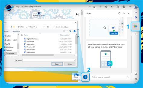 How To Use The Drop Feature In Microsoft Edge Business Tech Planet