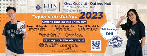 Thông Tin Tuyển Sinh Năm 2023 Của Khoa Quốc Tế Đại Học Huế Khoa