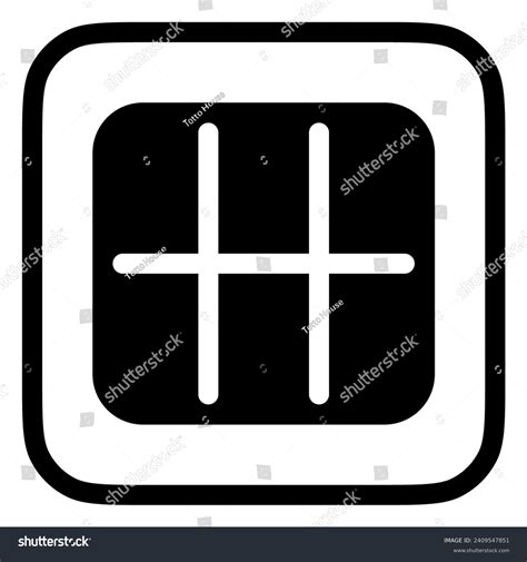 Editable Vector Table Grid View Icon Stock Vector Royalty Free Shutterstock