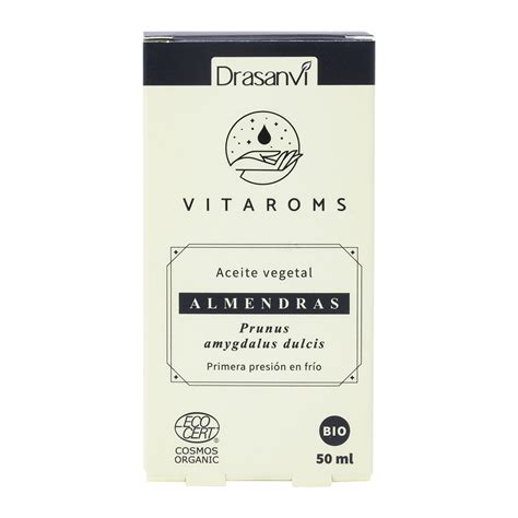 Aceite Vegetal Almendras Dulces Ecocert Bio 50 Ml Vitaroms