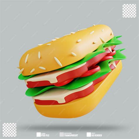3d Illustration Chivito Premium Psd