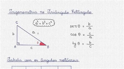 Trigonometria No Triângulo Retângulo Ufpb Youtube