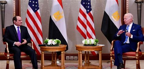 السيسي وبايدن يبحثان جهود وقف إطلاق نار إنساني في غزة