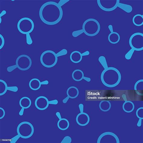 블루 배경 파란색 돋보기 아이콘 고립 된 완벽 한 패턴입니다 검색 포커스 확대 축소 비즈니스 기호입니다 벡터 일러스트 0명에 대한 스톡 벡터 아트 및 기타 이미지 Istock