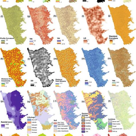 Spatial Distribution And Classes Of Categorical Variables A Slope B Download Scientific