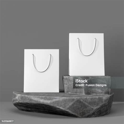 Mockup Tas Belanja Paket Produk Belanja Untuk Branding Dan Desain