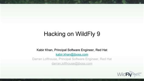 hacking on wildfly 9 ppt