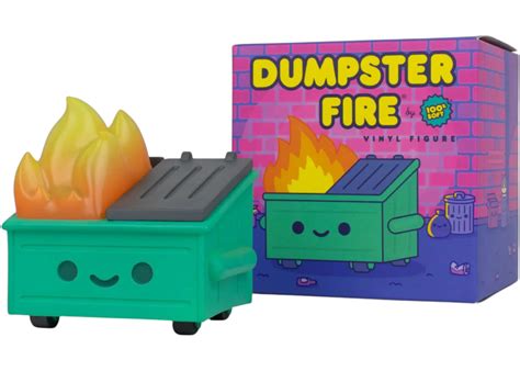 100 Soft Dumpster Fire Vinyl Figure Es