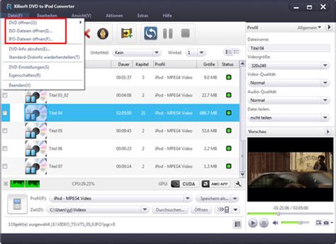 DVD In IPod Musik MP3 Umwandeln Mit Xilisoft DVD To IPod Converter