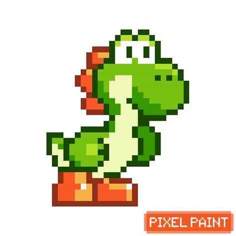 Pixel Yoshi By Vioandmorrisdoesarts On Deviantart
