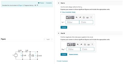 Solved Review Constants Part A Consider The Circuit Shown In