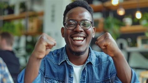 Premium Photo A Man Wearing Glasses That Says He Is Smiling