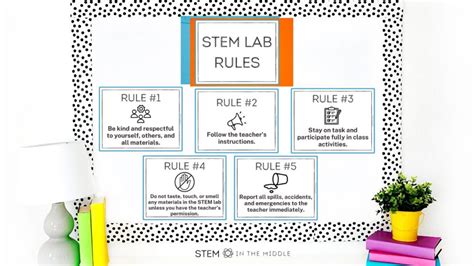 Free Stem Rules Classroom Posters Stem In The Middle
