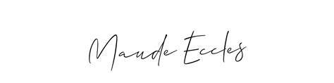 75 Maude Eccles Name Signature Style Ideas Outstanding Esignature