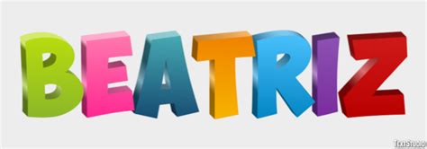 Beatriz Efeito De Texto E Desenho De Logotipo Nome
