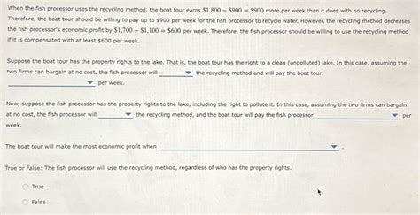 Solved The Effects Of Property Rights On Achieving Chegg