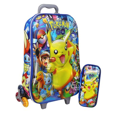 چمدان بچه گانه چرخدار مدل 1397b با جامدادی مناسب برای مدرسه و مسافرت