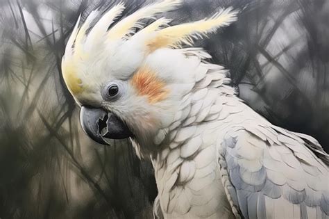 Premium Ai Image Cockatoo Isolated On White Background Generative Ai
