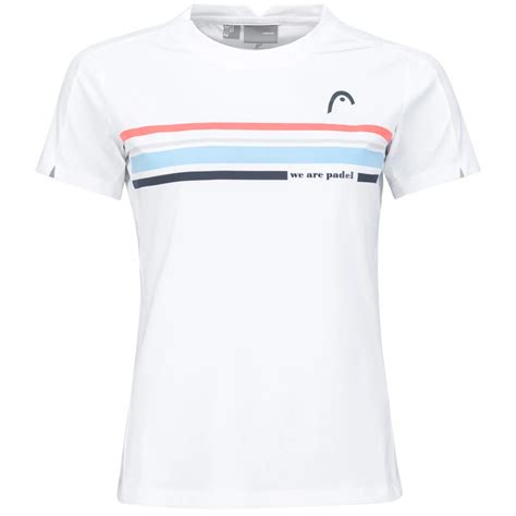 Head Womens Tech Padel T Shirt White Elpadel