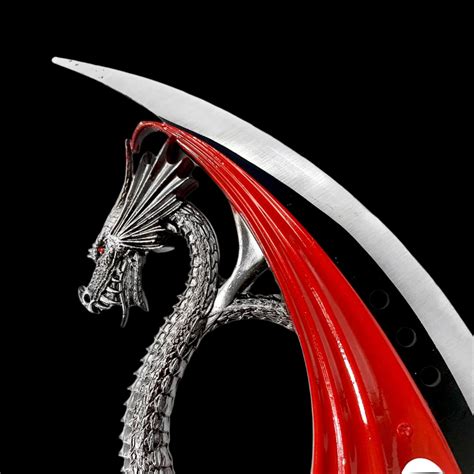 Twin Dragon Daggers With Engraved Wood Stand Pacific Solution