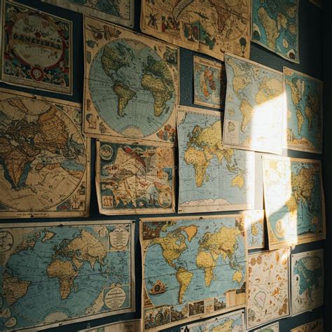 Different Historical World Maps Stock Illustrations 28 Different
