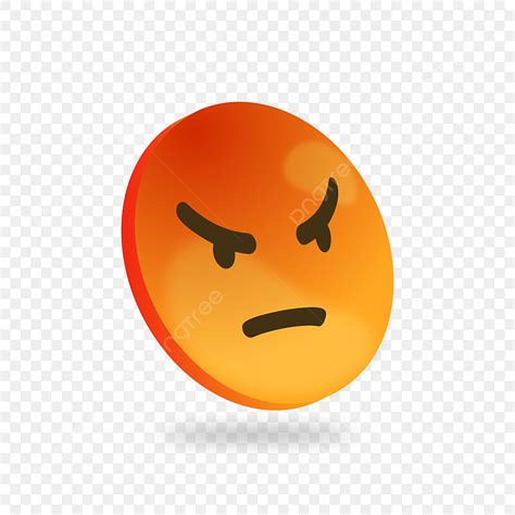 3d Angry React Emoji 3d Emoji 3d Cartoon Smiley Png And Vector With
