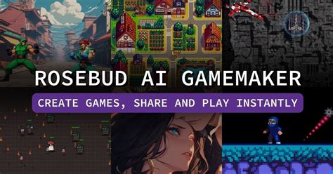 Rosebud AI Gamemaker Create Share And Play AI Powered Games
