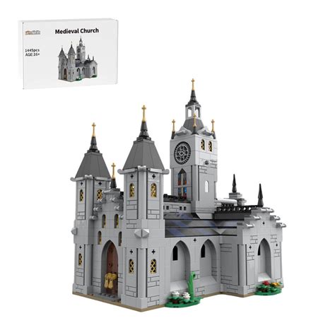 Moc 192638 Medieval Church Building Blocks Set 1445pcs By Bricks Fan