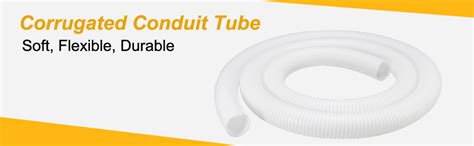 Uxcell 1 5 M 16 X 19 Mm Plastic Corrugated Conduit Tube For Garden